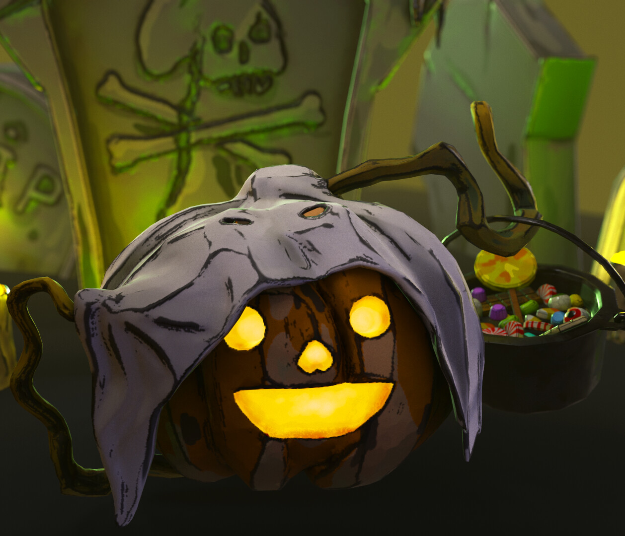 ArtStation - Pumpkin's first Halloween