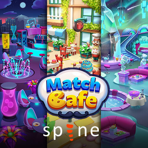 Valeria Mints - [Spine2D] Match Cafe Animations #1