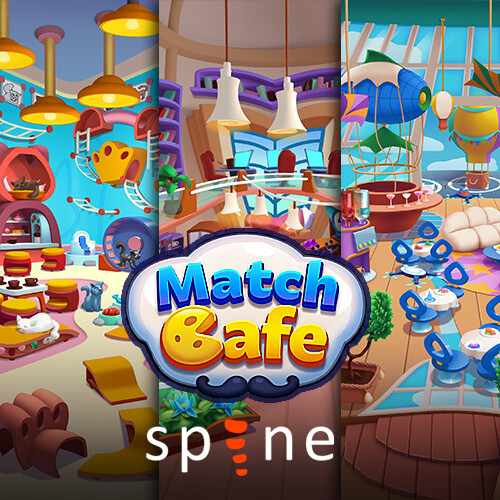 ArtStation - [Spine2D] Match Cafe Animation #2