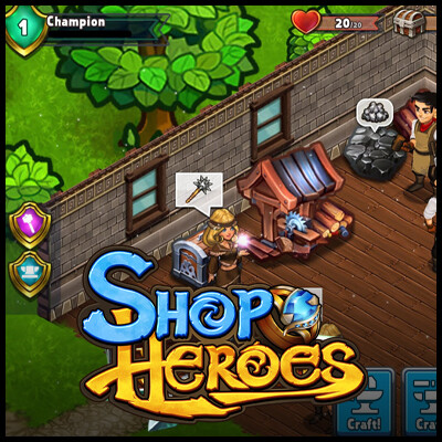 ArtStation - Game Assets - Shop Heroes