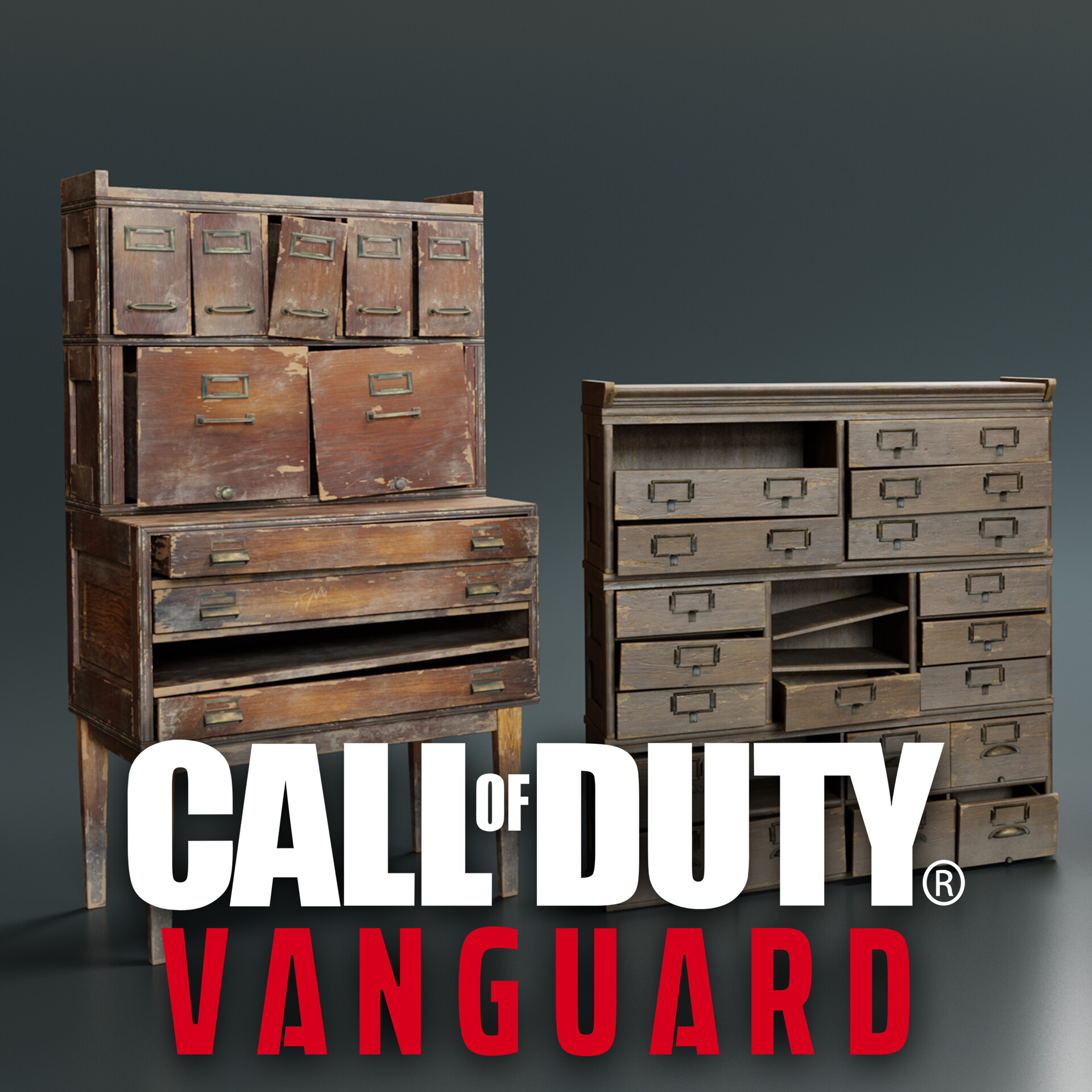 ArtStation - Call of Duty: Vanguard | Office cabinets