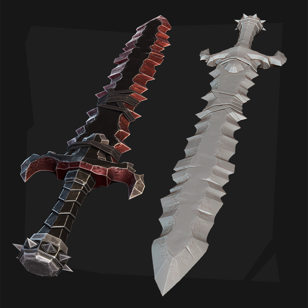 Sinan Arık - Stylized Orc Sword - 1