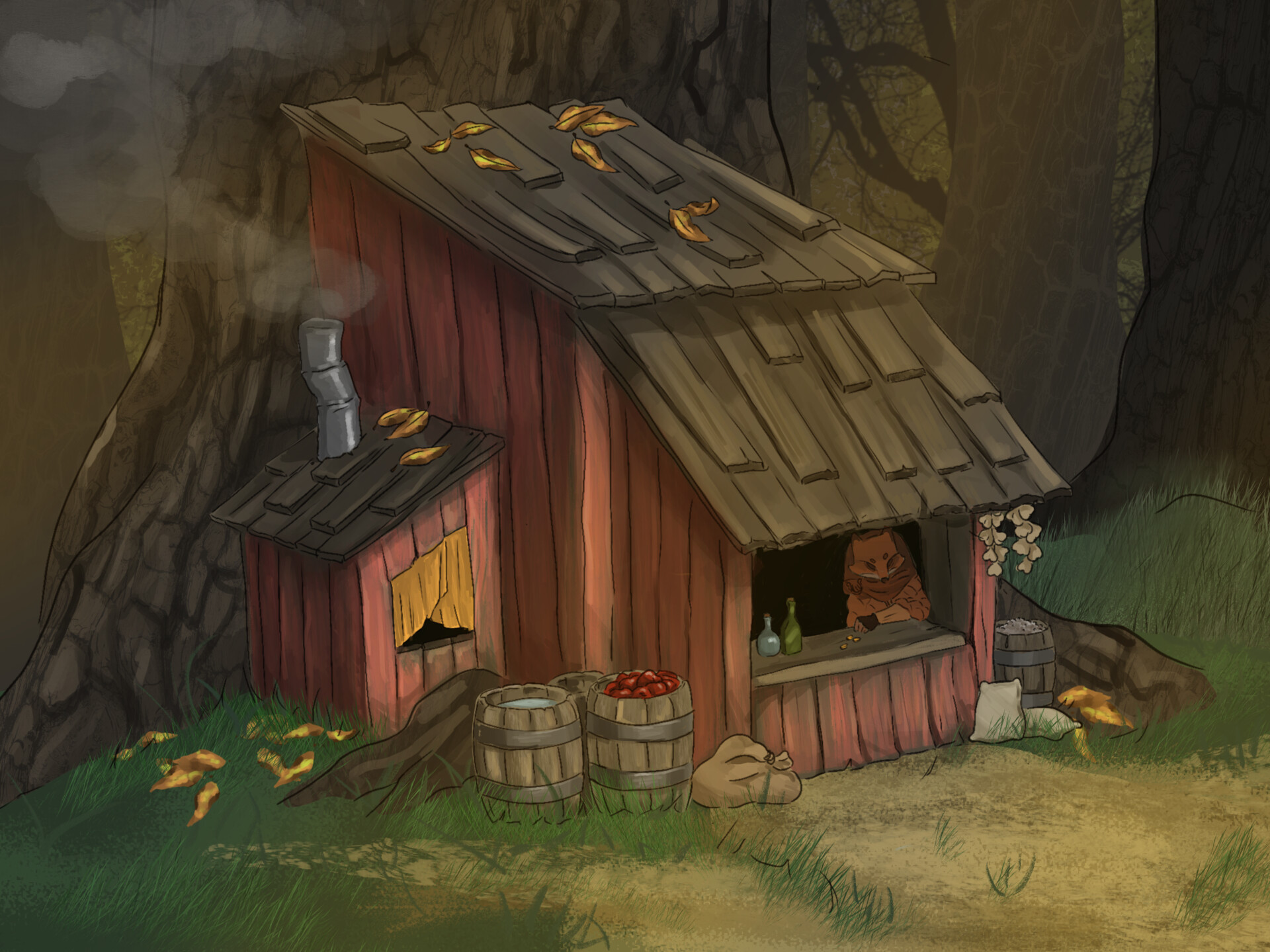 ArtStation - Fox Shop Concept