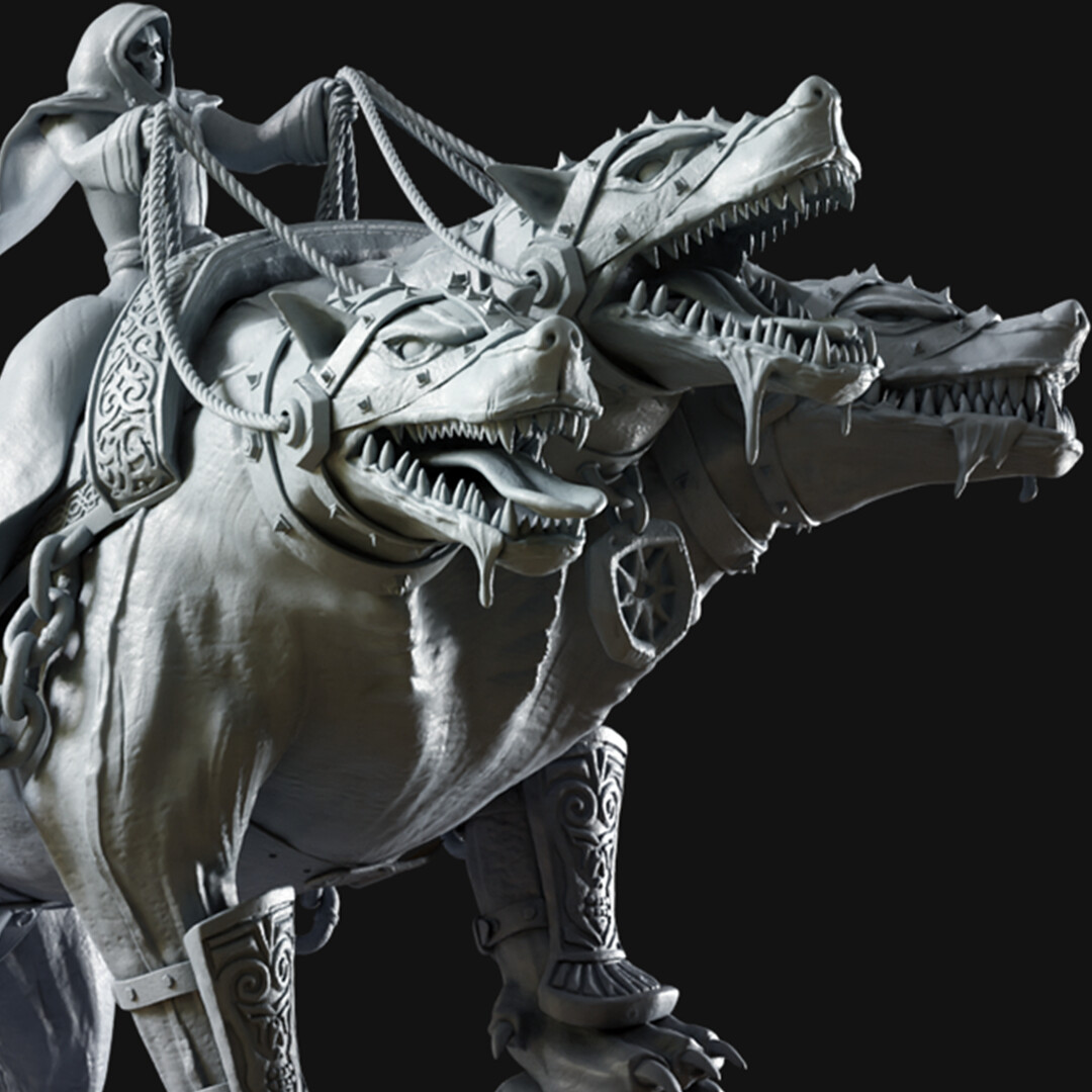 ArtStation - Cerberus| Silkroad Online - 3d sculpt