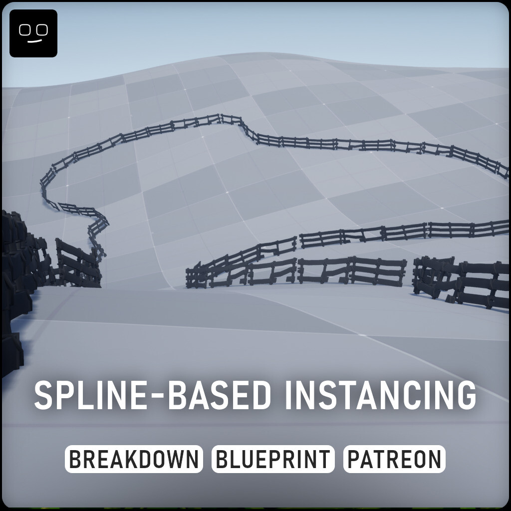 ArtStation - Unreal Engine Blueprint - Spline-based Instancing