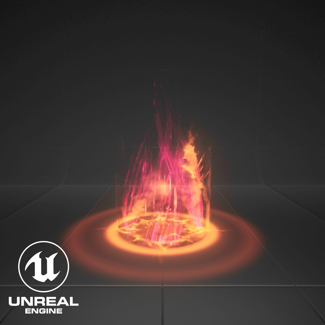 ArtStation - 1 Week 1 VFX - 04 - Fire Magic Area of Effect