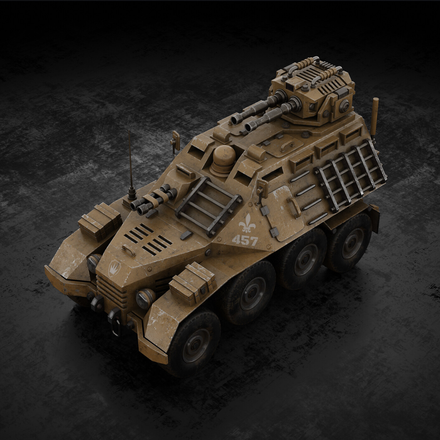 ArtStation - Model of a modernized light armored vehicle "Mongoose" for ...