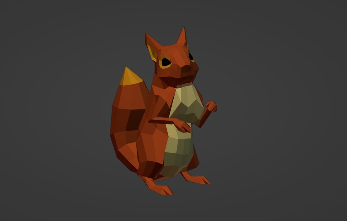 ArtStation - Squirrel Idle Animation