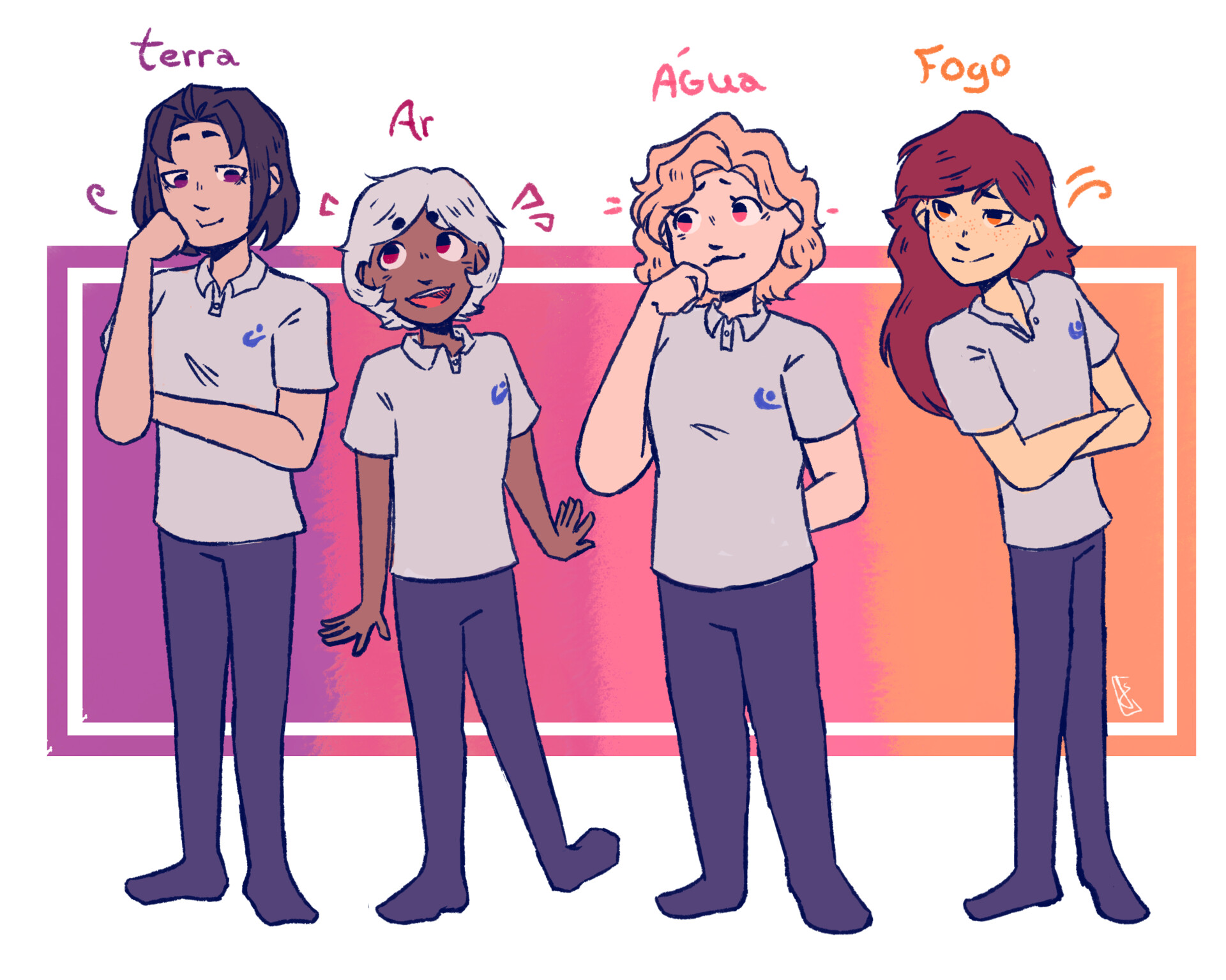 ArtStation - The 4 elements character concept