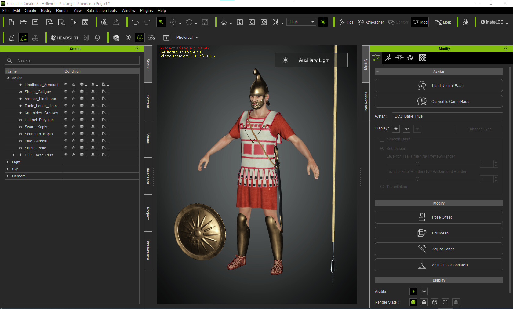ArtStation - 3D Hellenistic Phalangite Pikeman