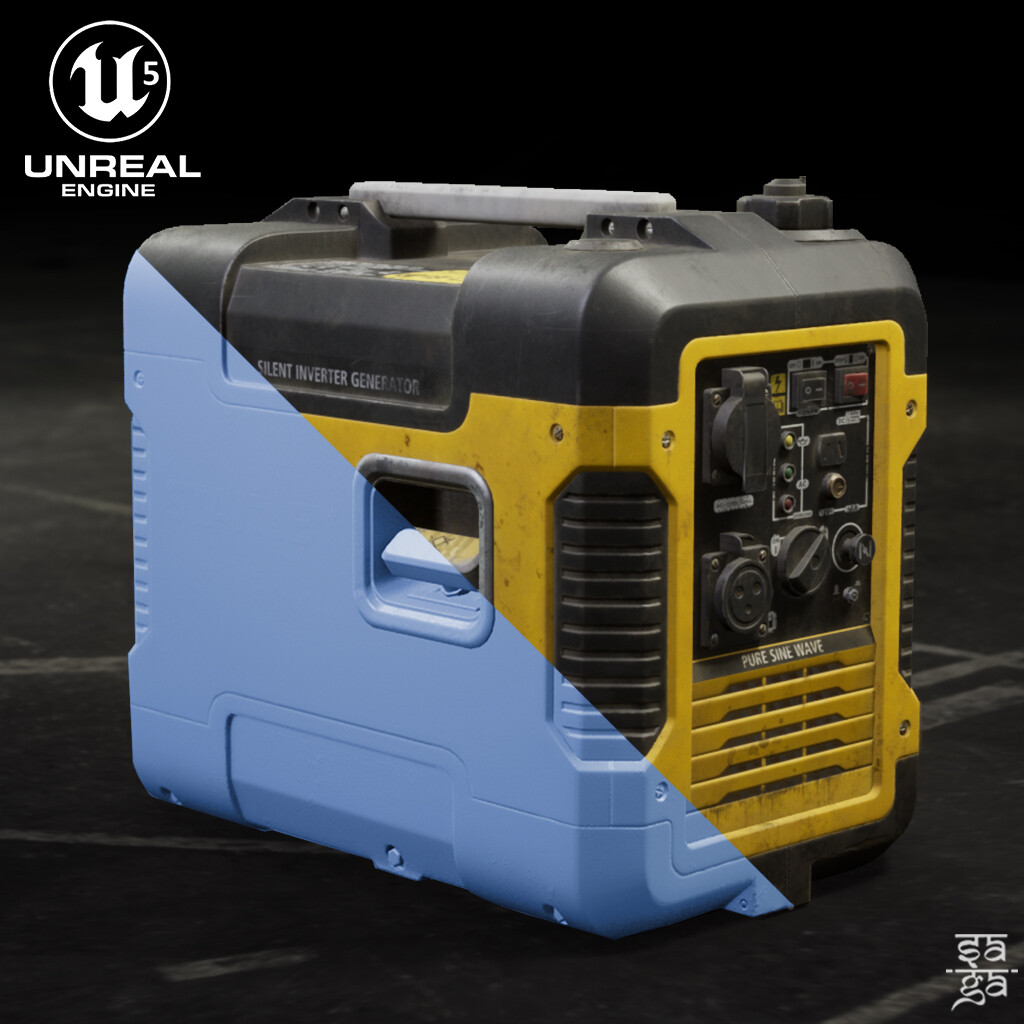ArtStation - Hard surface Prop - Electric Generator in UE5