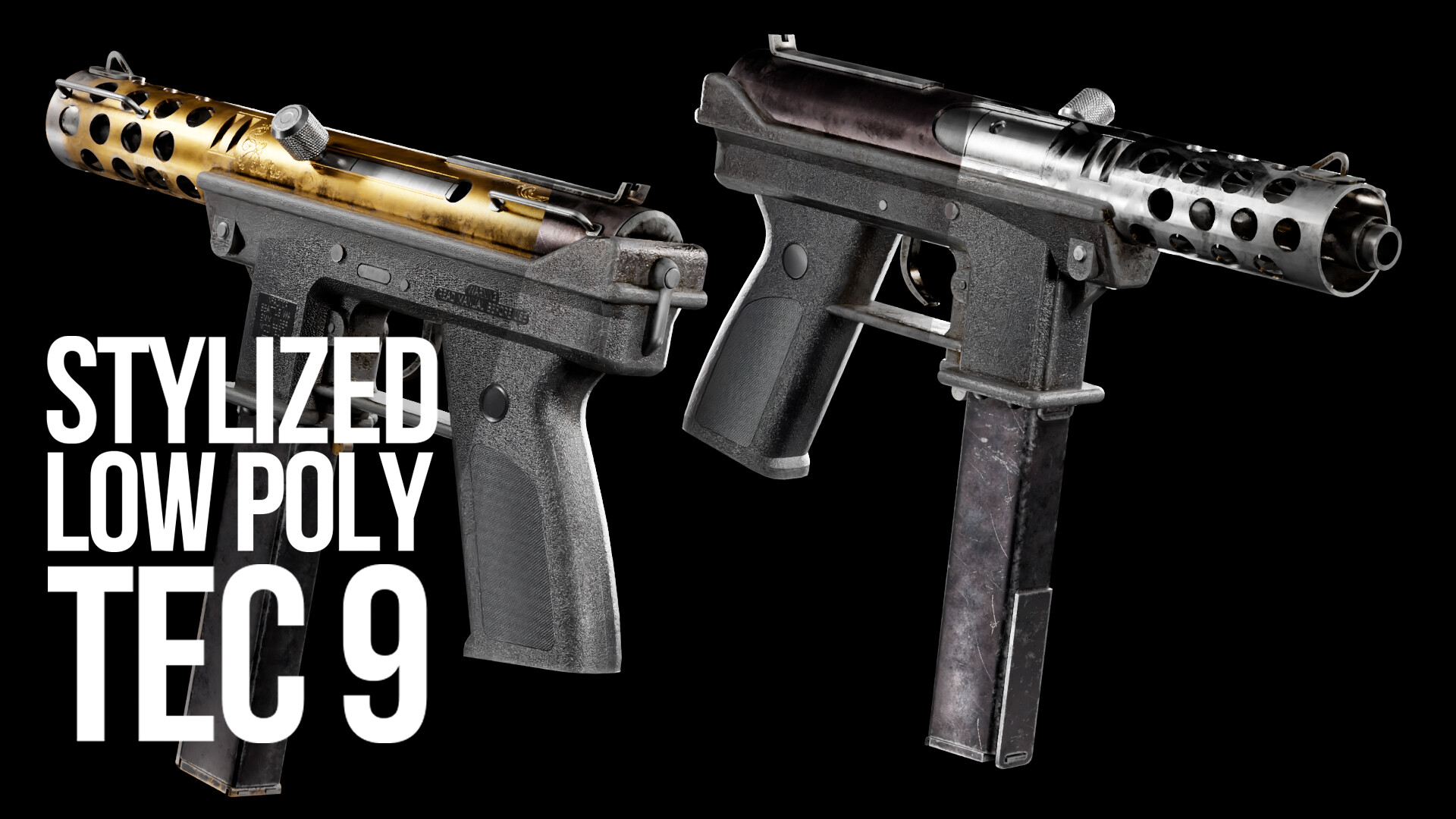 ArtStation - Stylized TEC 9