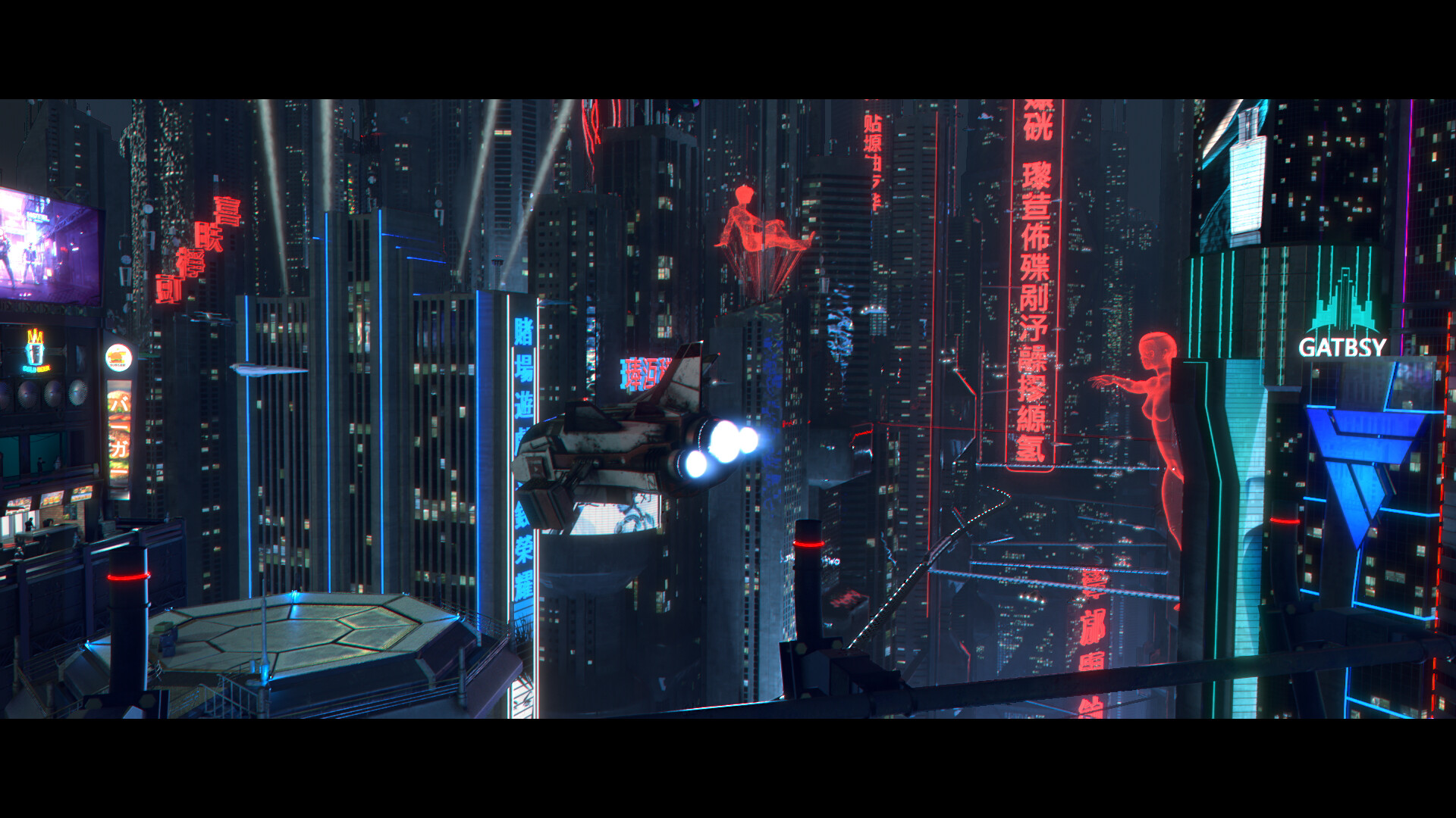 ArtStation - Cyberpunk Ship