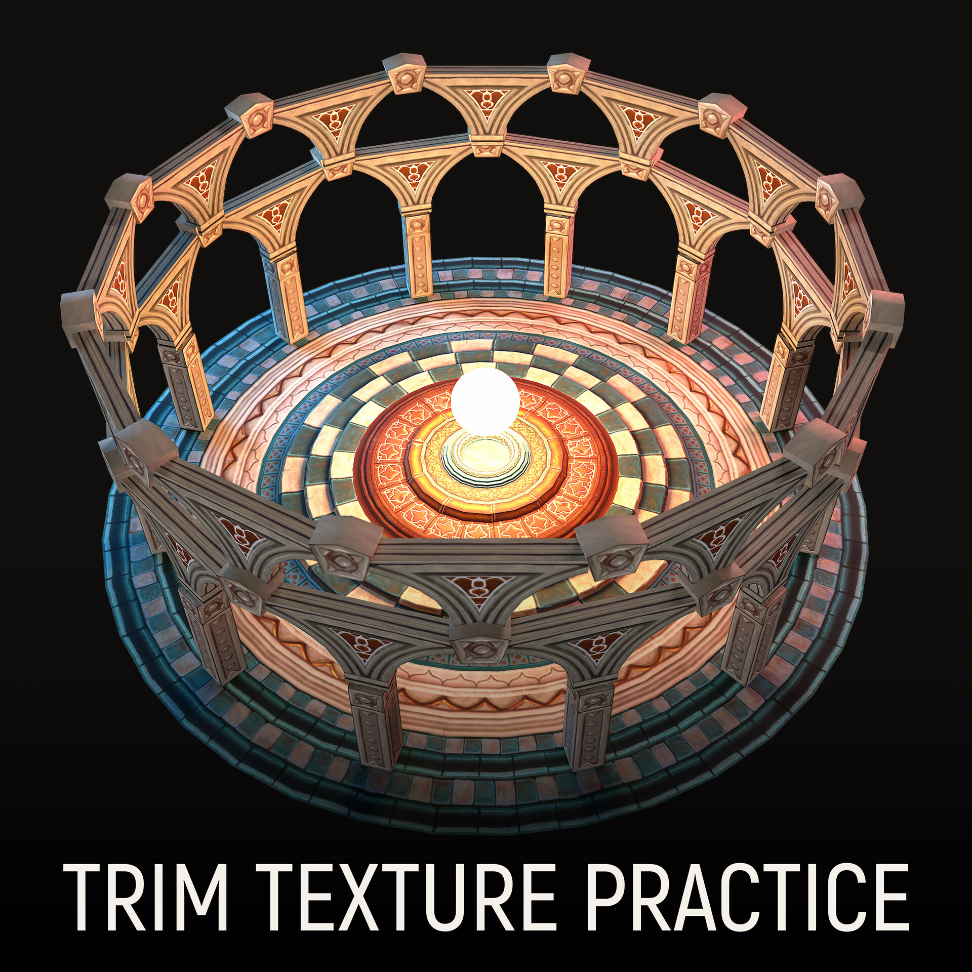 ArtStation - Trim texture practice