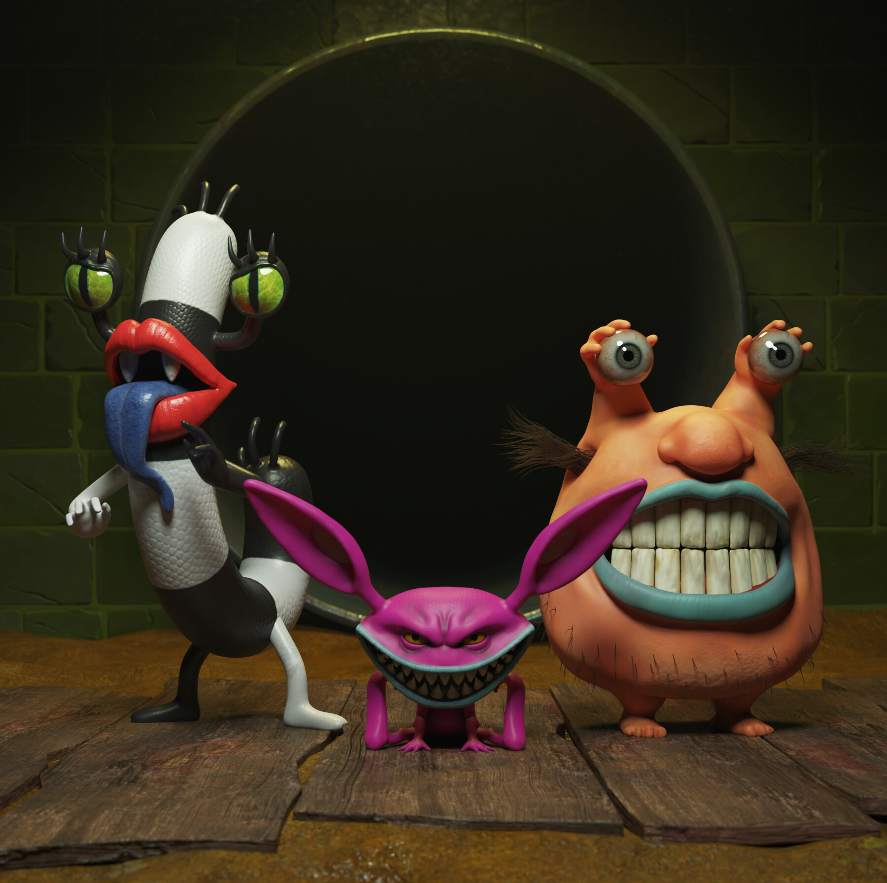 ArtStation - Aaahh!!! Real Monsters Sculpt | Renders