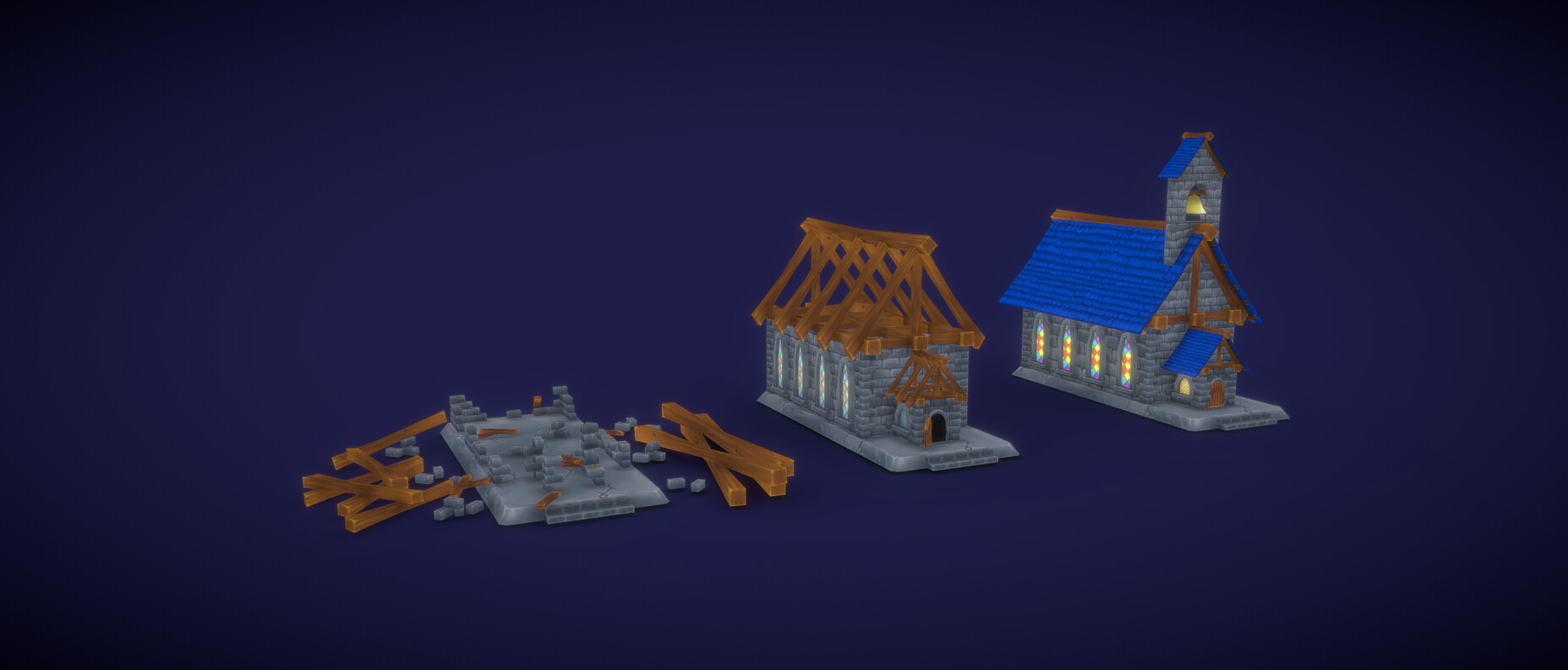 ArtStation - Fantasy RTS Structures (Church)