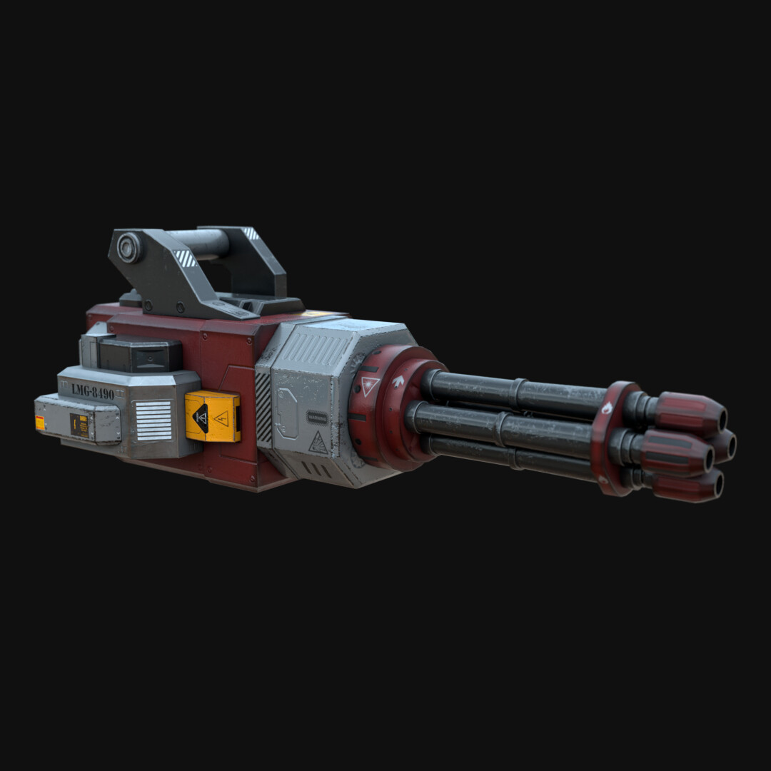 ArtStation - Game ready props LMG-8490