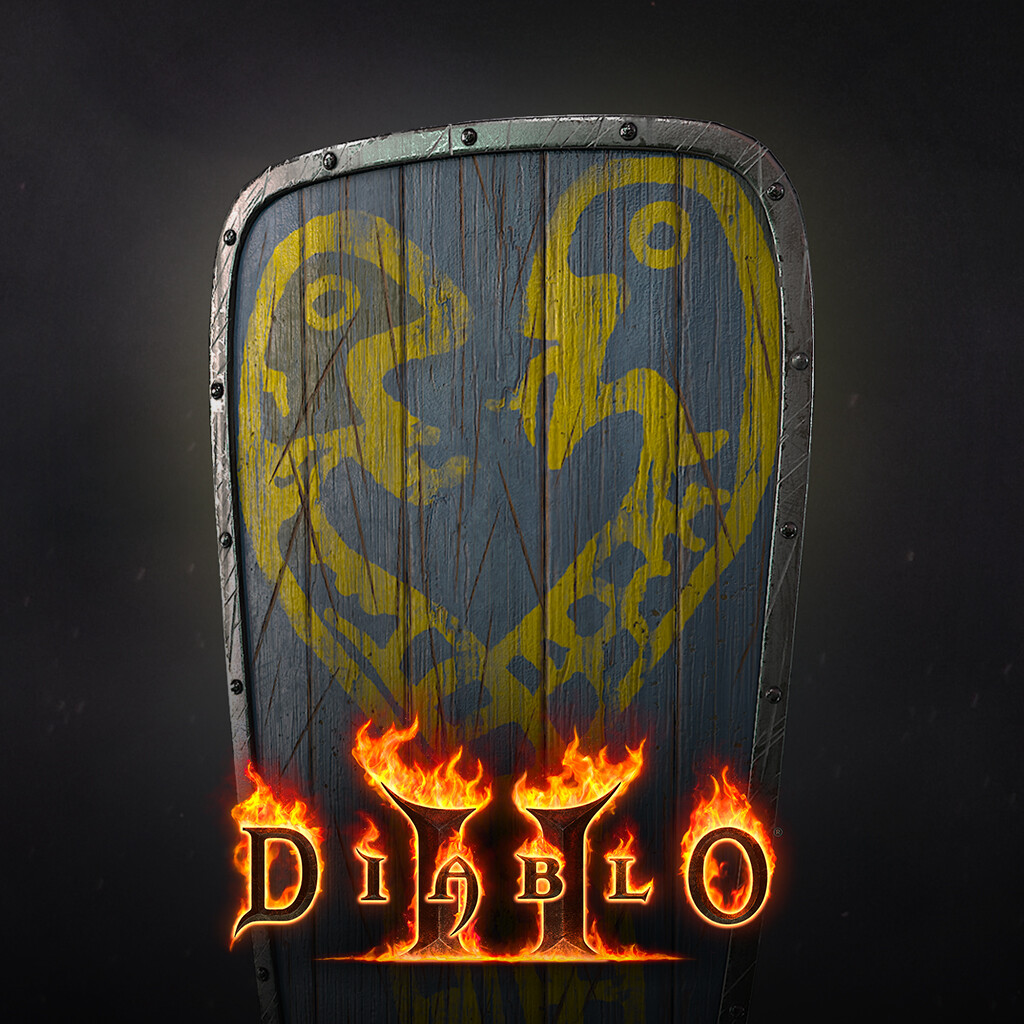 ArtStation - Diablo II - Paladin Shield - Heraldic Shield