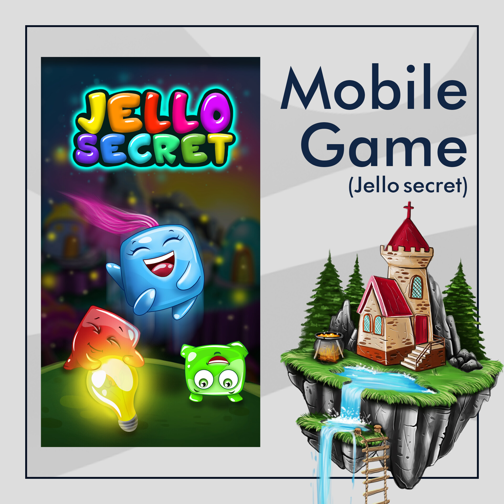 ArtStation - "Jello Secret" Mobile Game