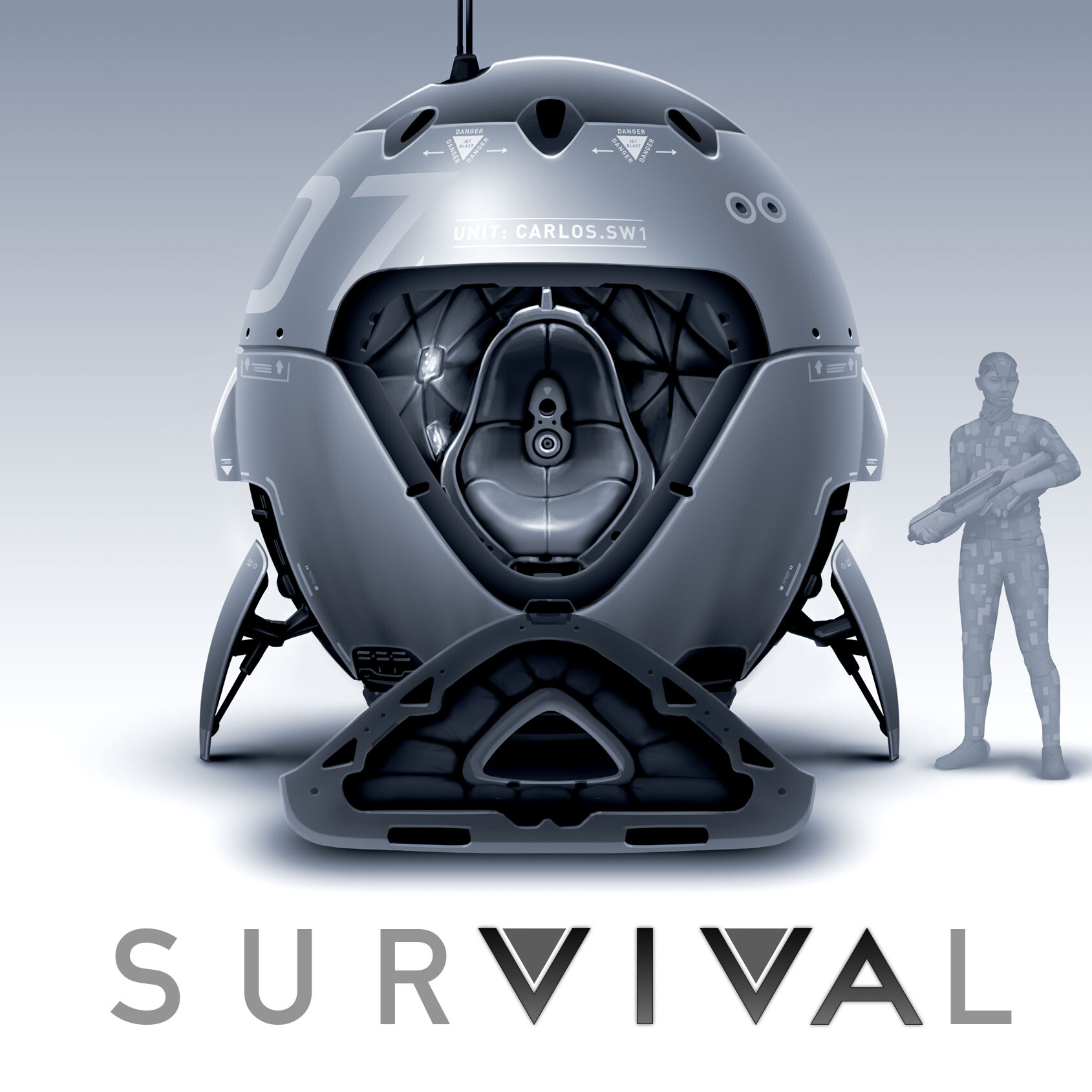 Jamie Martin - 'Survival': 'Pod' Space Capsule - concept