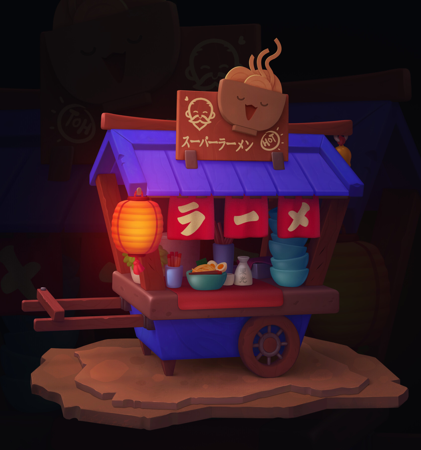 ArtStation - Ramen stall