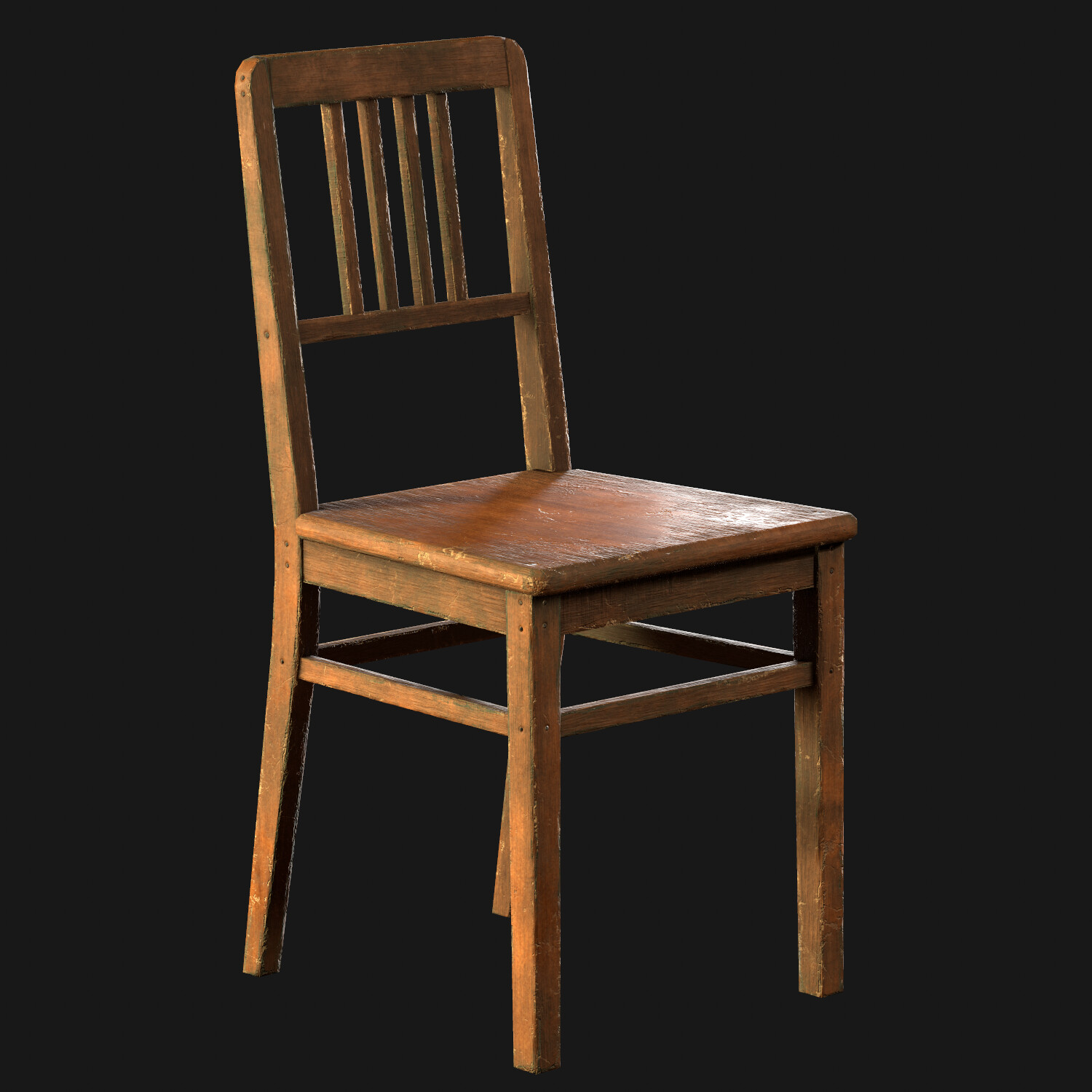 ArtStation - Old Wooden Chair [Game Ready]