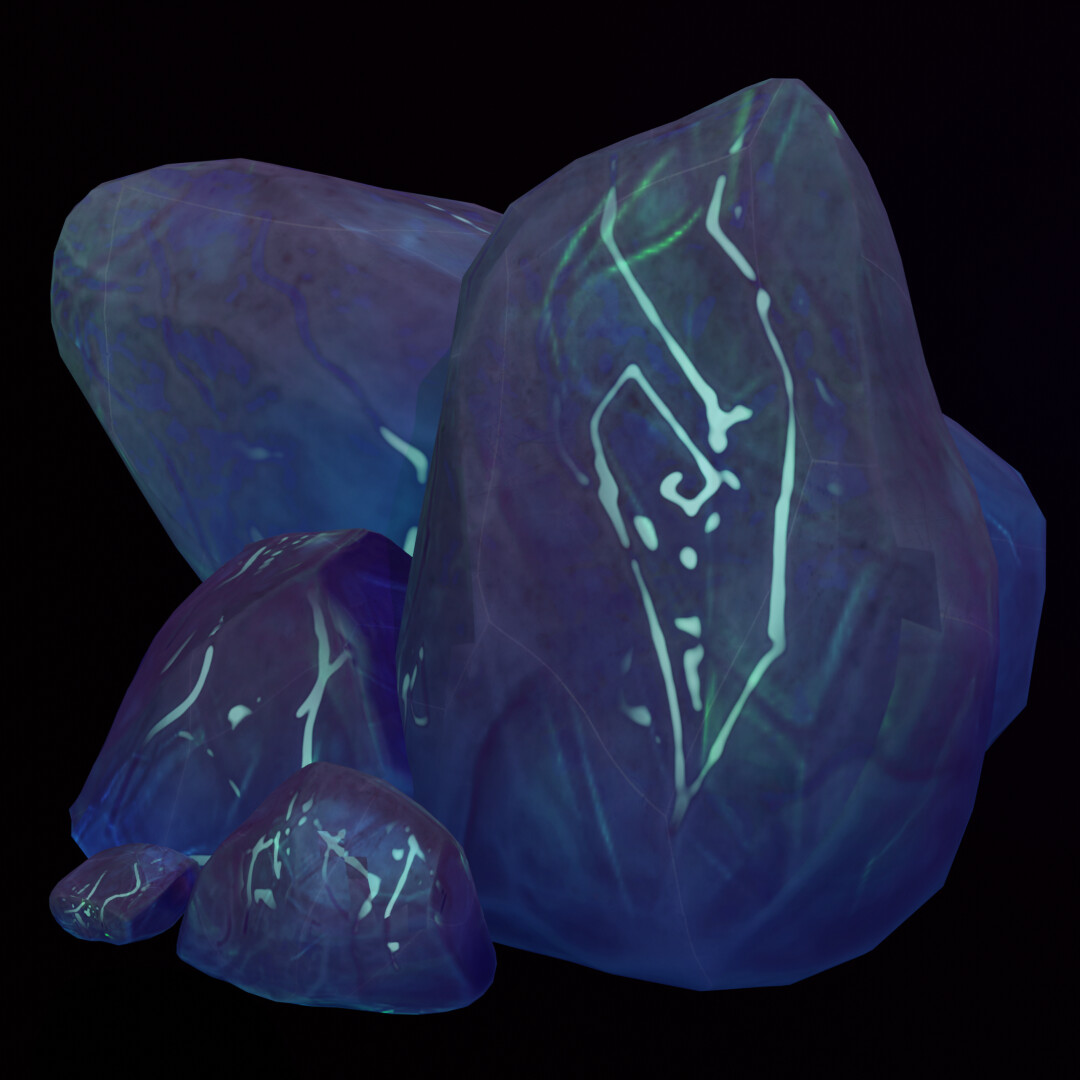 ArtStation - Nature assets_Stylized Rocks model and Shader