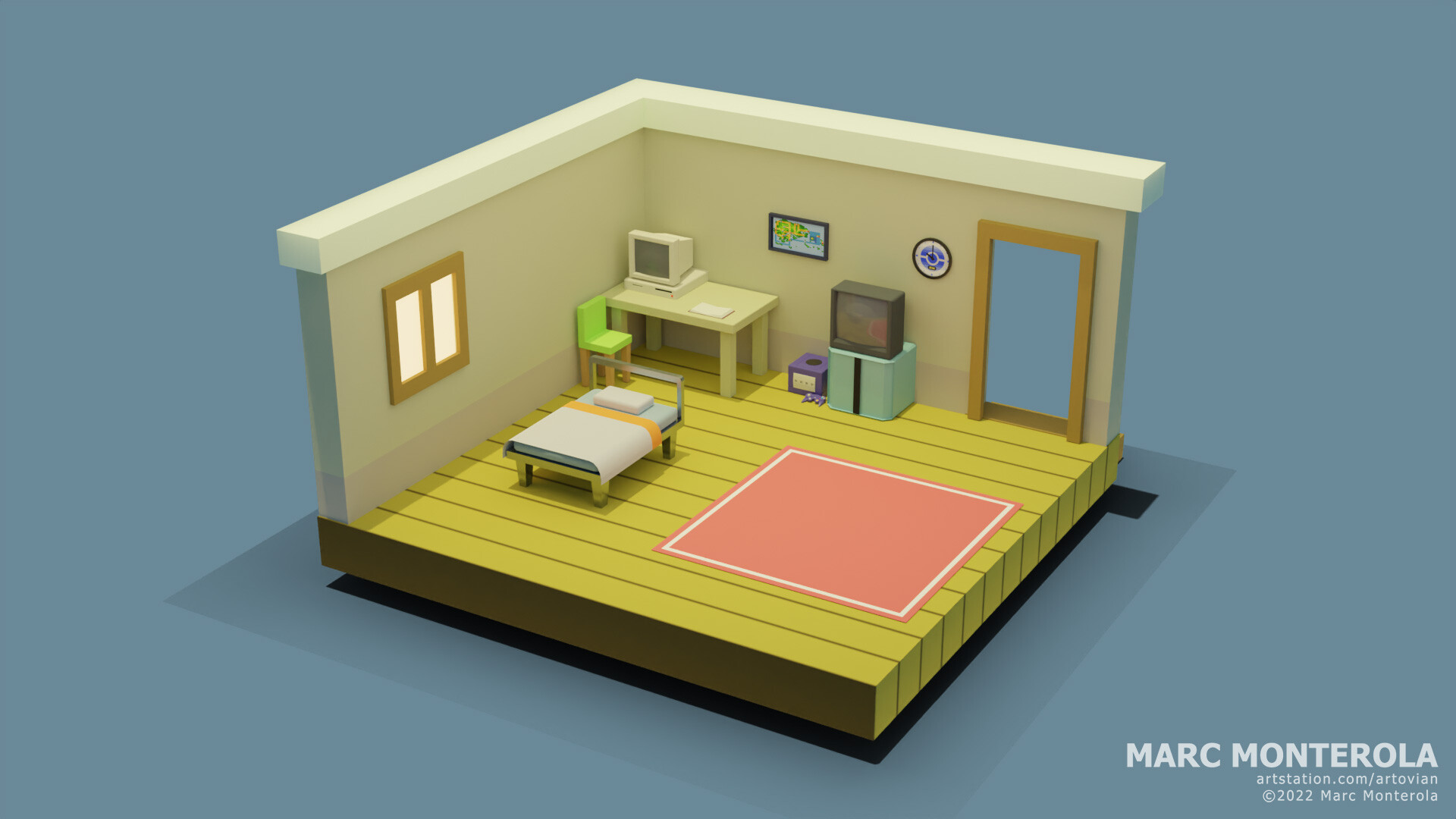 ArtStation - Littleroot Town - Pokemon Ruby