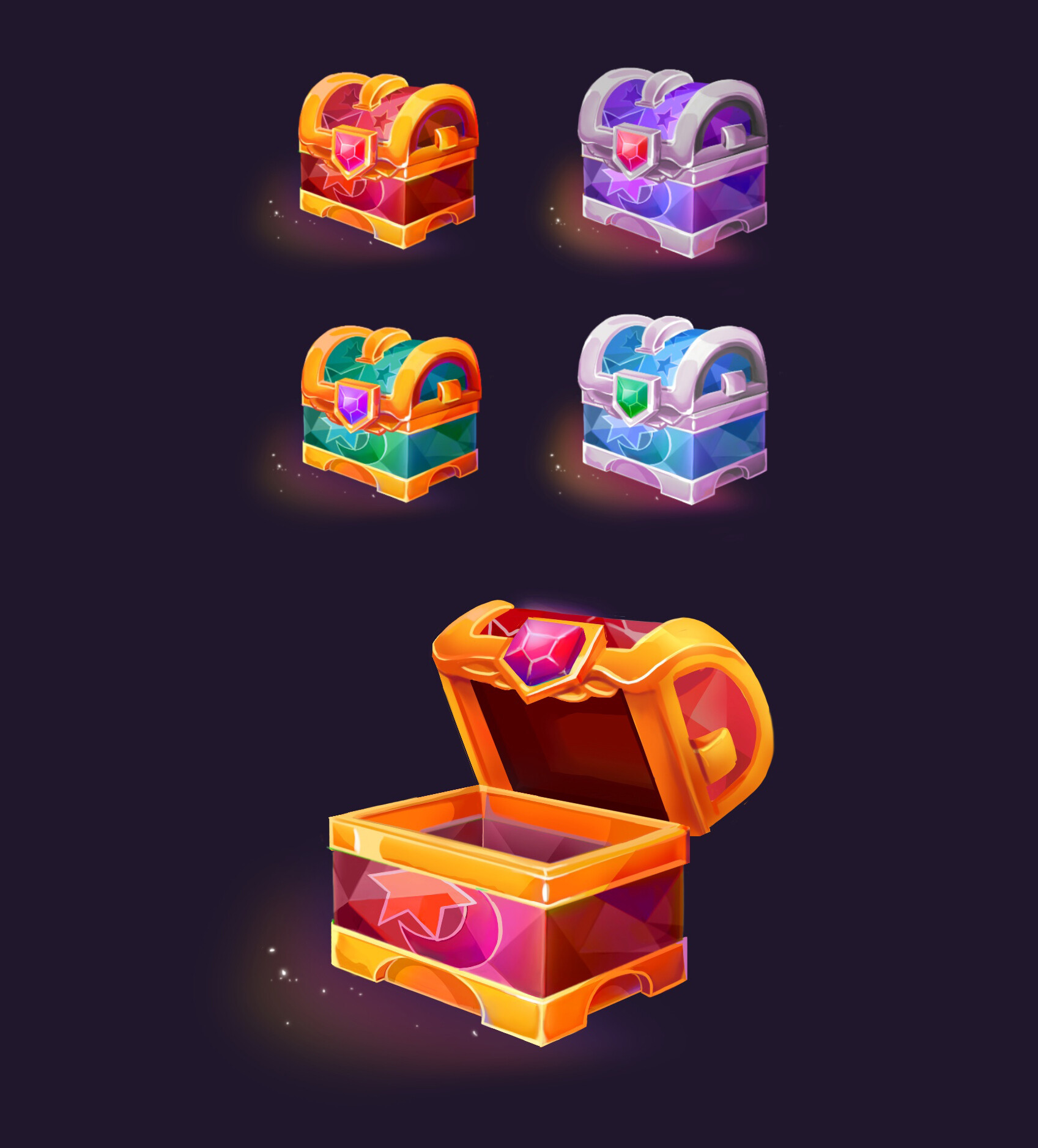 ArtStation - GIF ANIMATION fabulous chest spine 2d