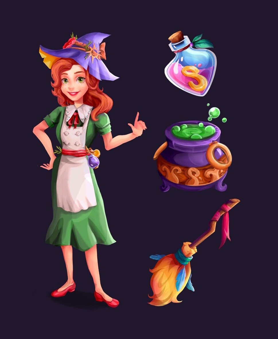 ArtStation - character for the mobile game