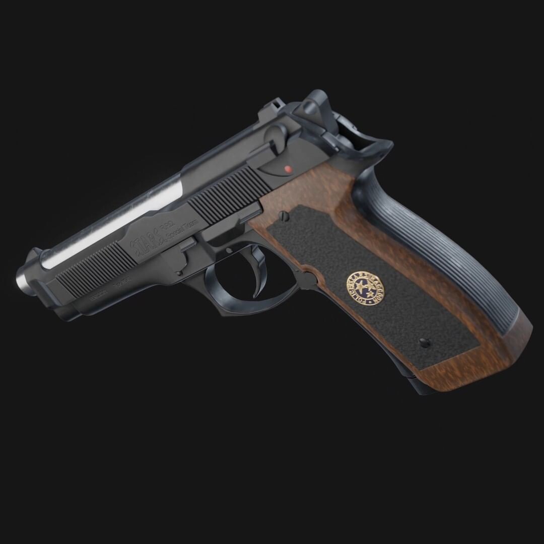 ArtStation - RESIDENT EVIL 3 - Samurai Edge - Blender Fanart