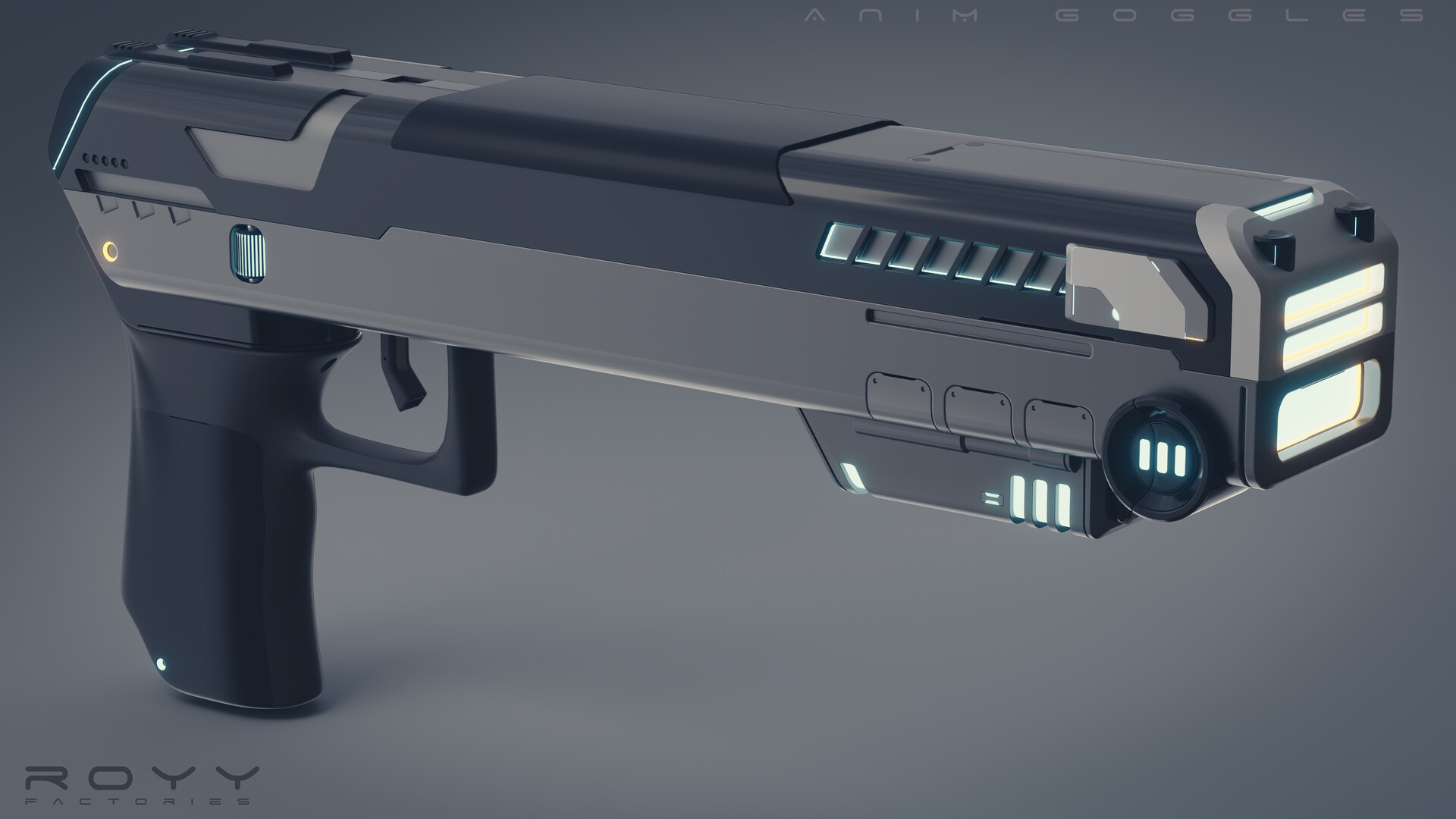 ArtStation - Sci-Fi Pistol Concept Model