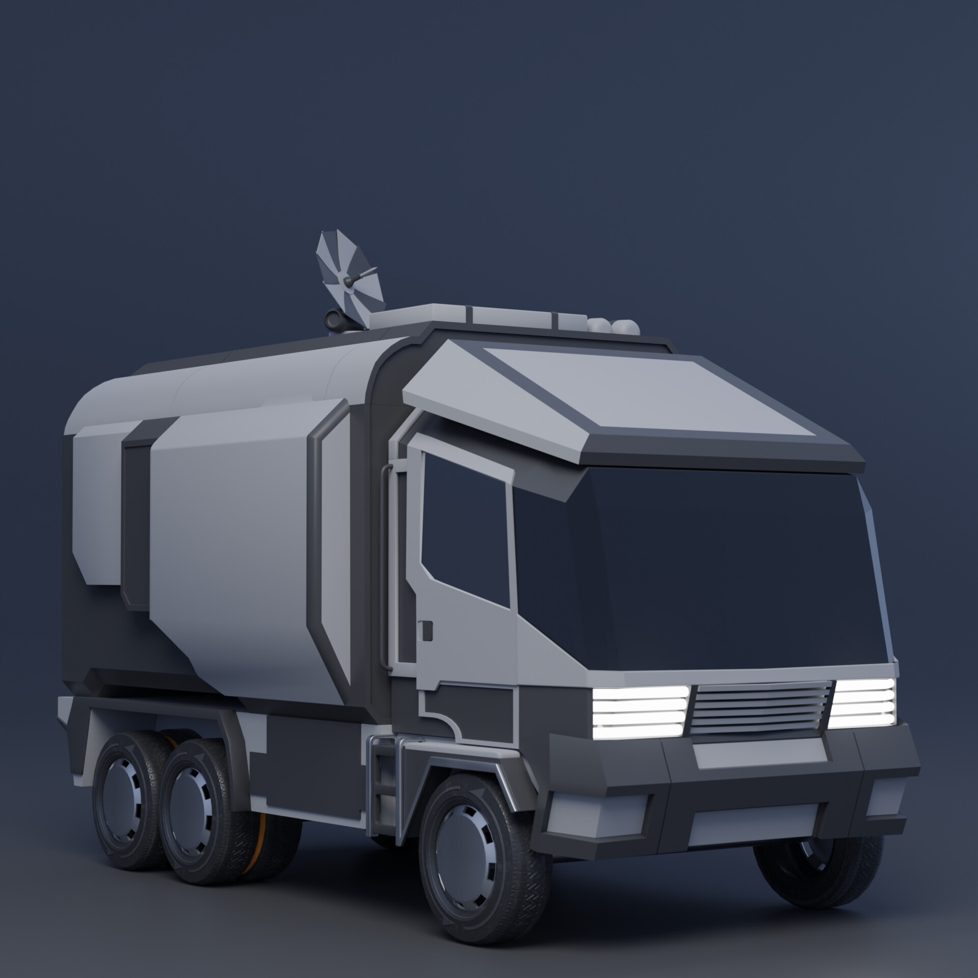 ArtStation - Surveillance truck
