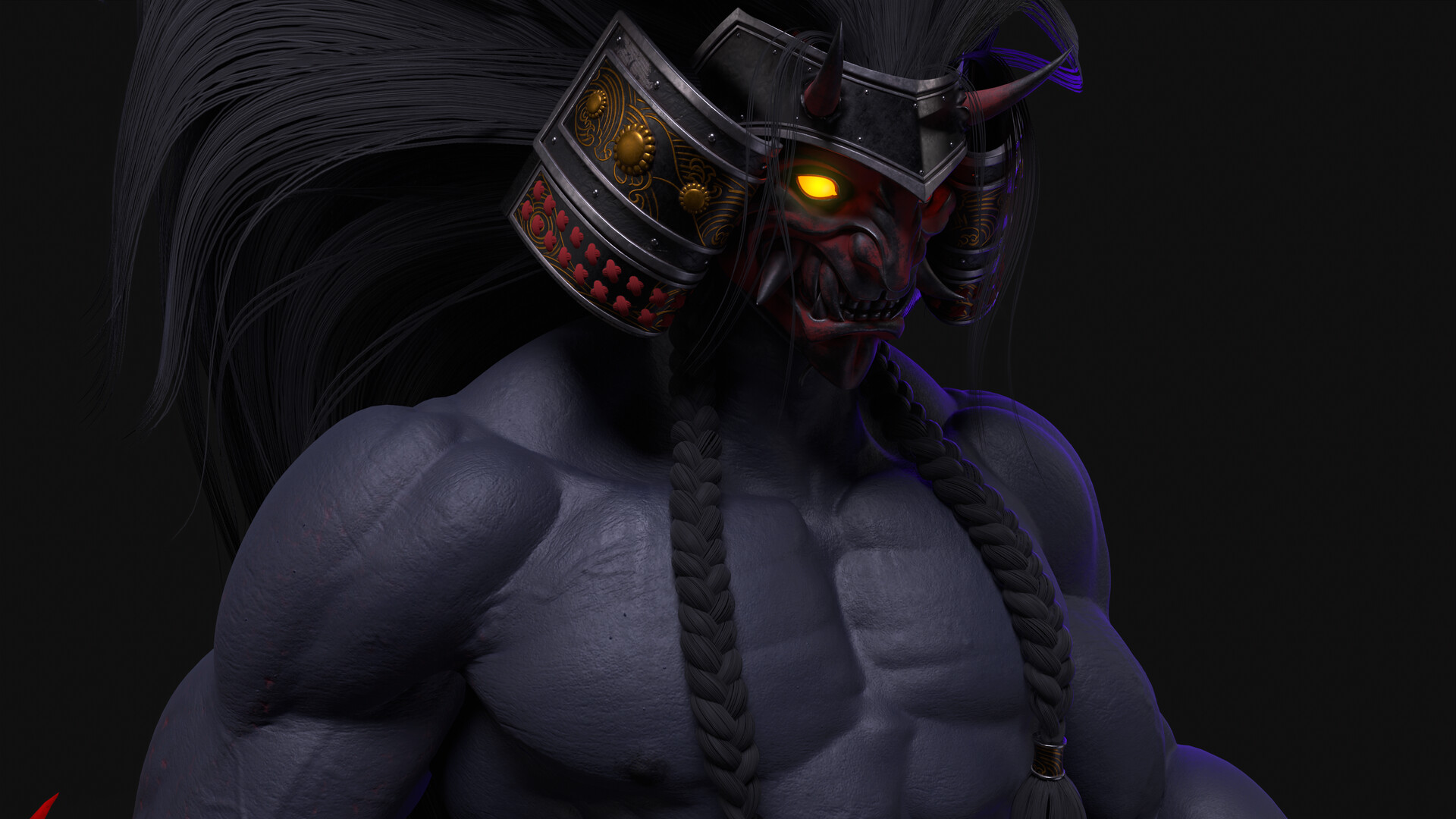 ArtStation - Oni Samurai