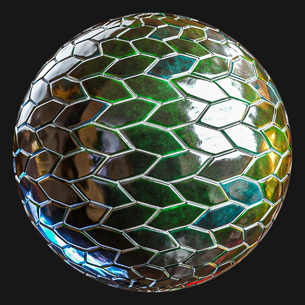 ArtStation - Green Ceramic Tiles