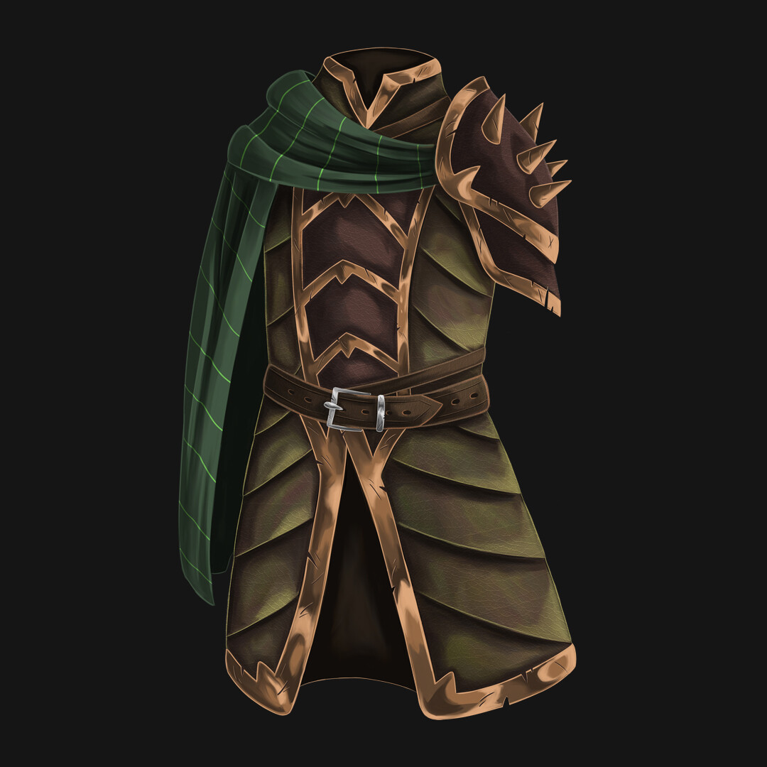 Wiktoria Hoszowska - Forestera’s Fate Leather Armor - concept