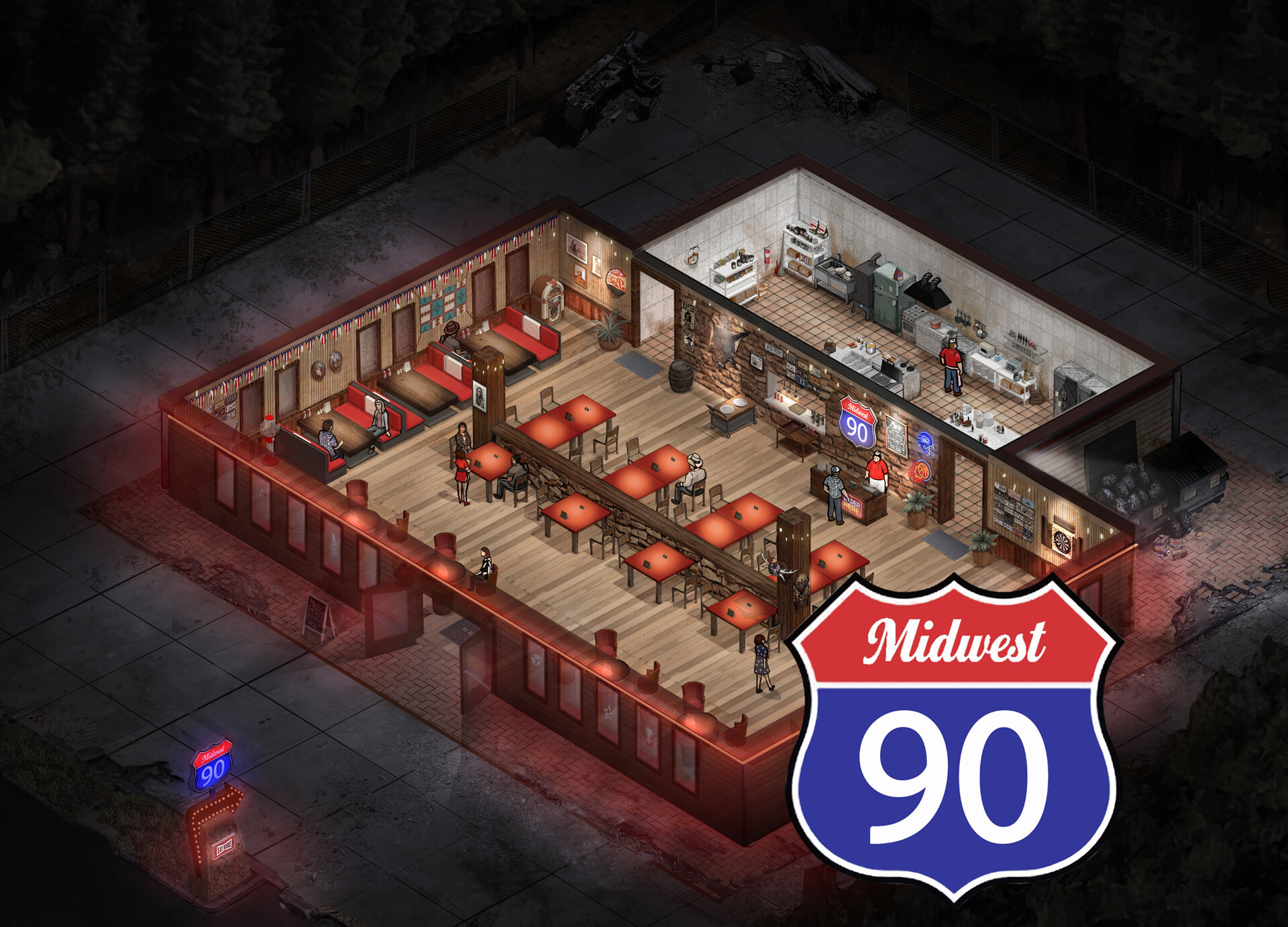 ArtStation - Midwest 90: Rapid City Restaurant
