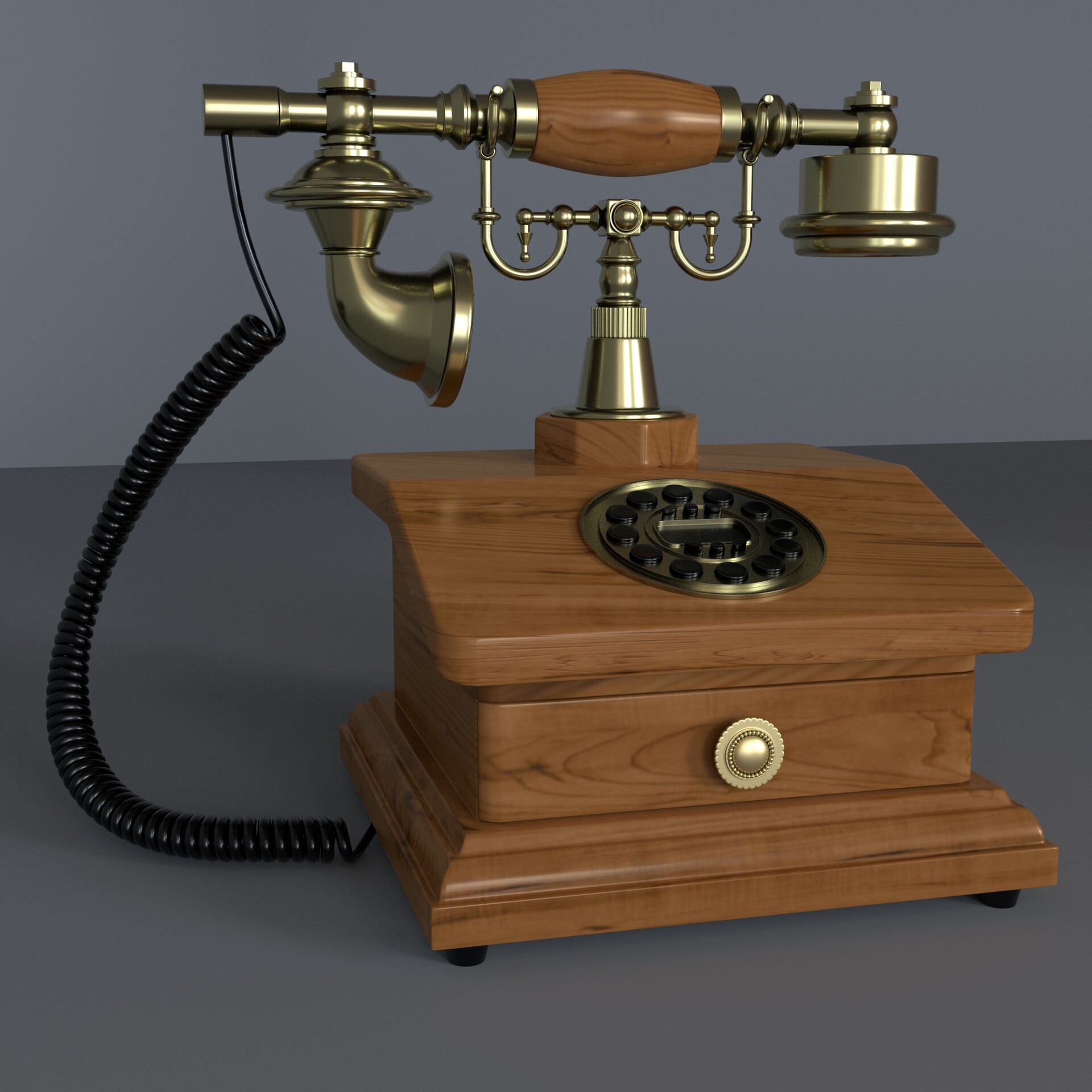 ArtStation - vintage phone