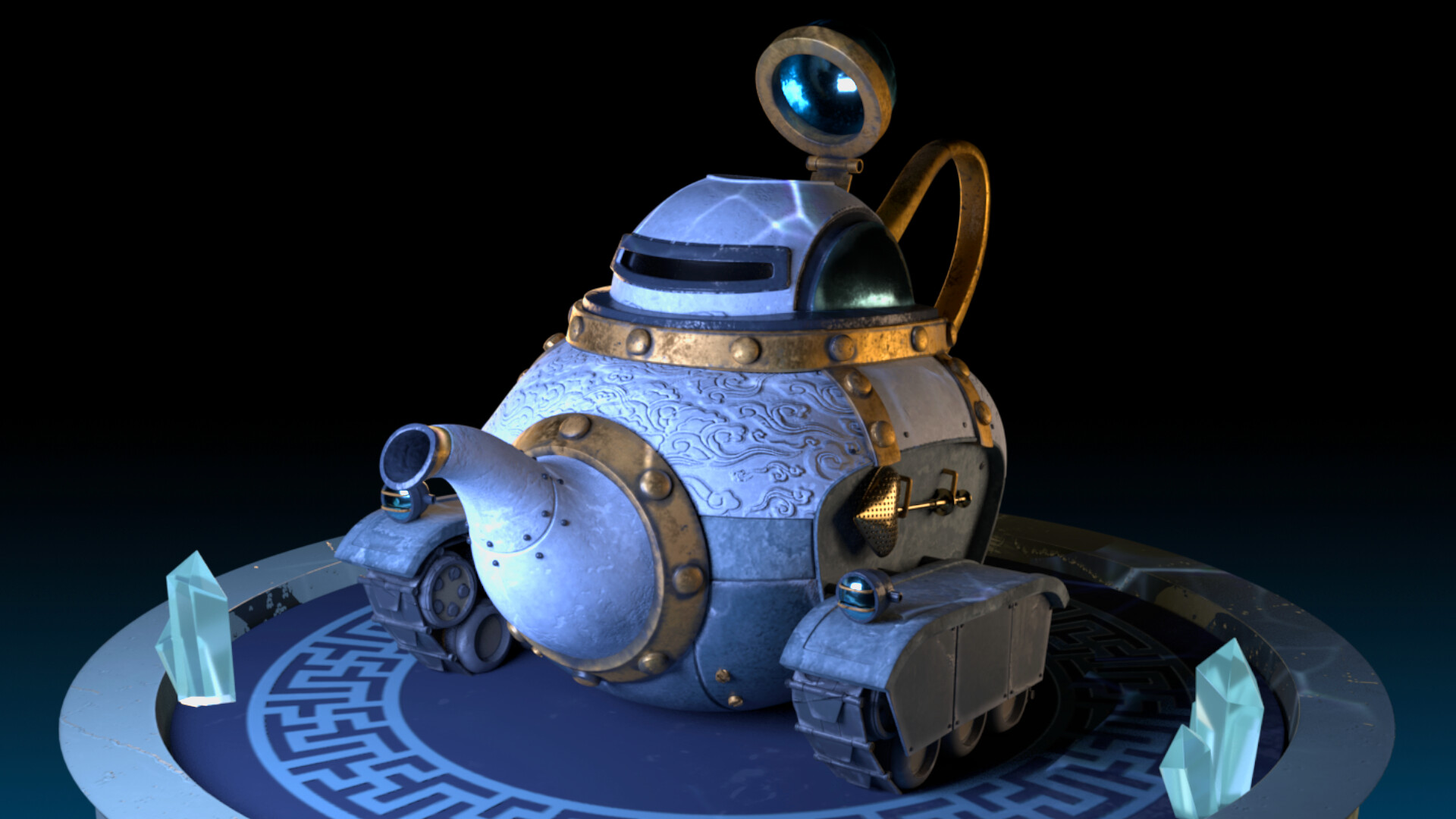 ArtStation - Rolling Teapot - Pixar's RenderMan Art Challenge
