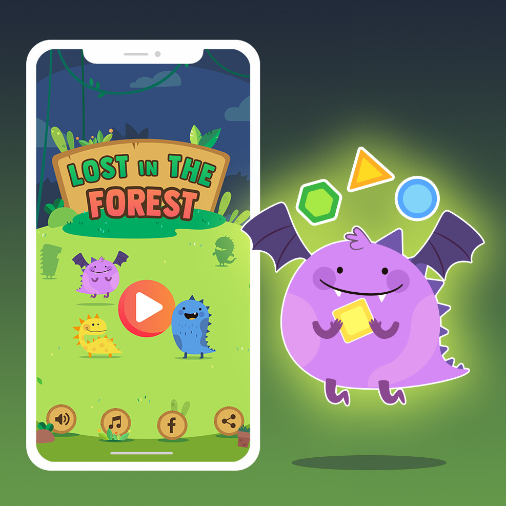 ArtStation - LOST IN THE FOREST - PUZZLES FOR KIDS
