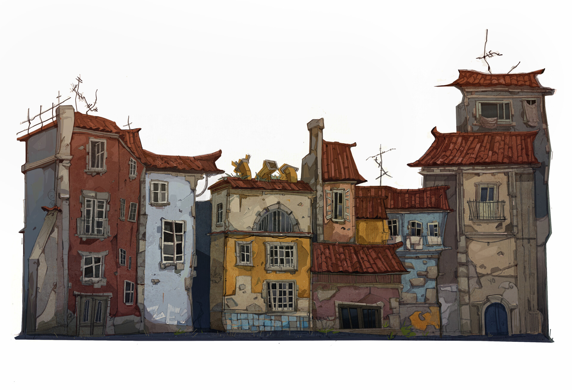 ArtStation - Building textures , details and sketches