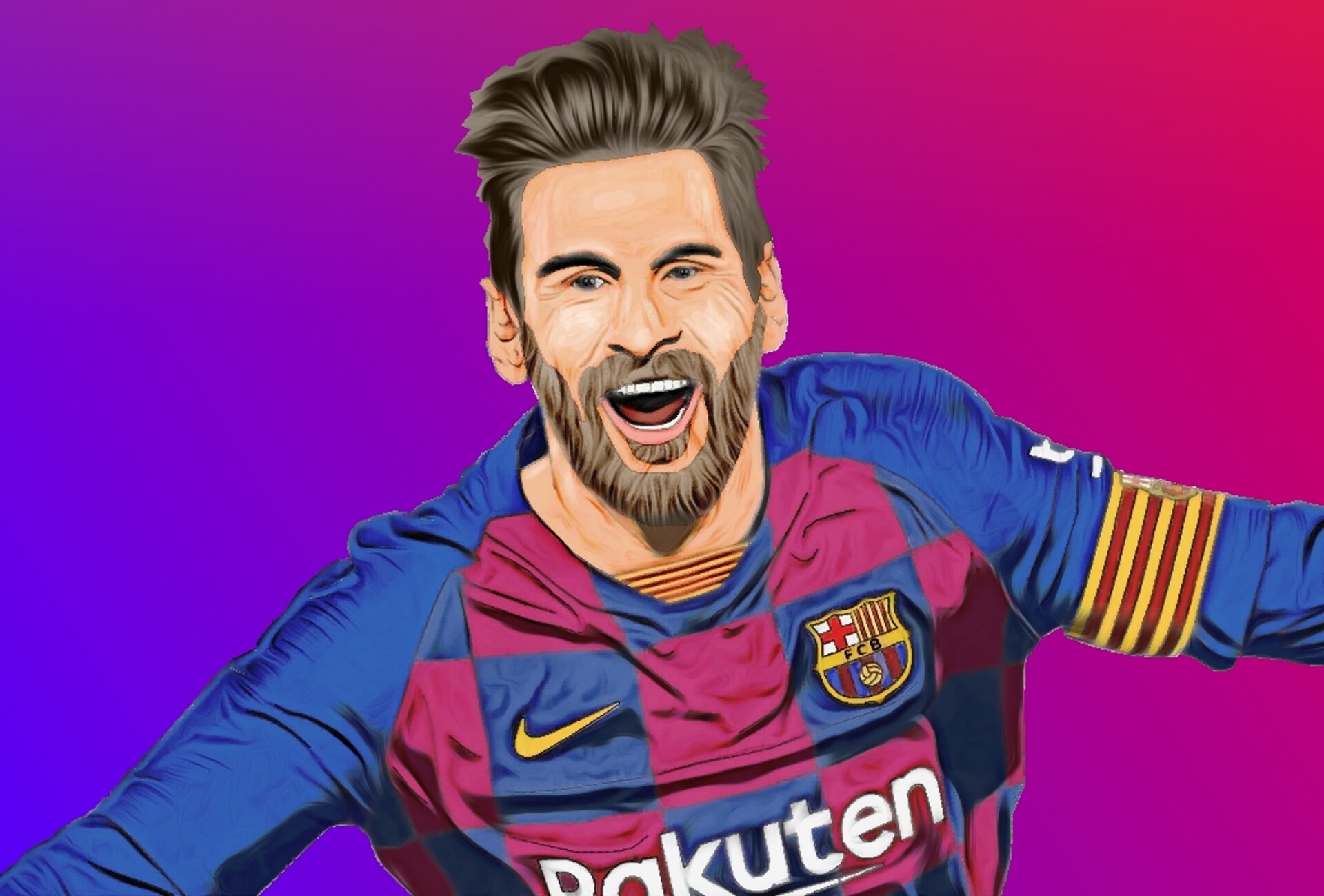 ArtStation - Lionel Messi Digital Draw