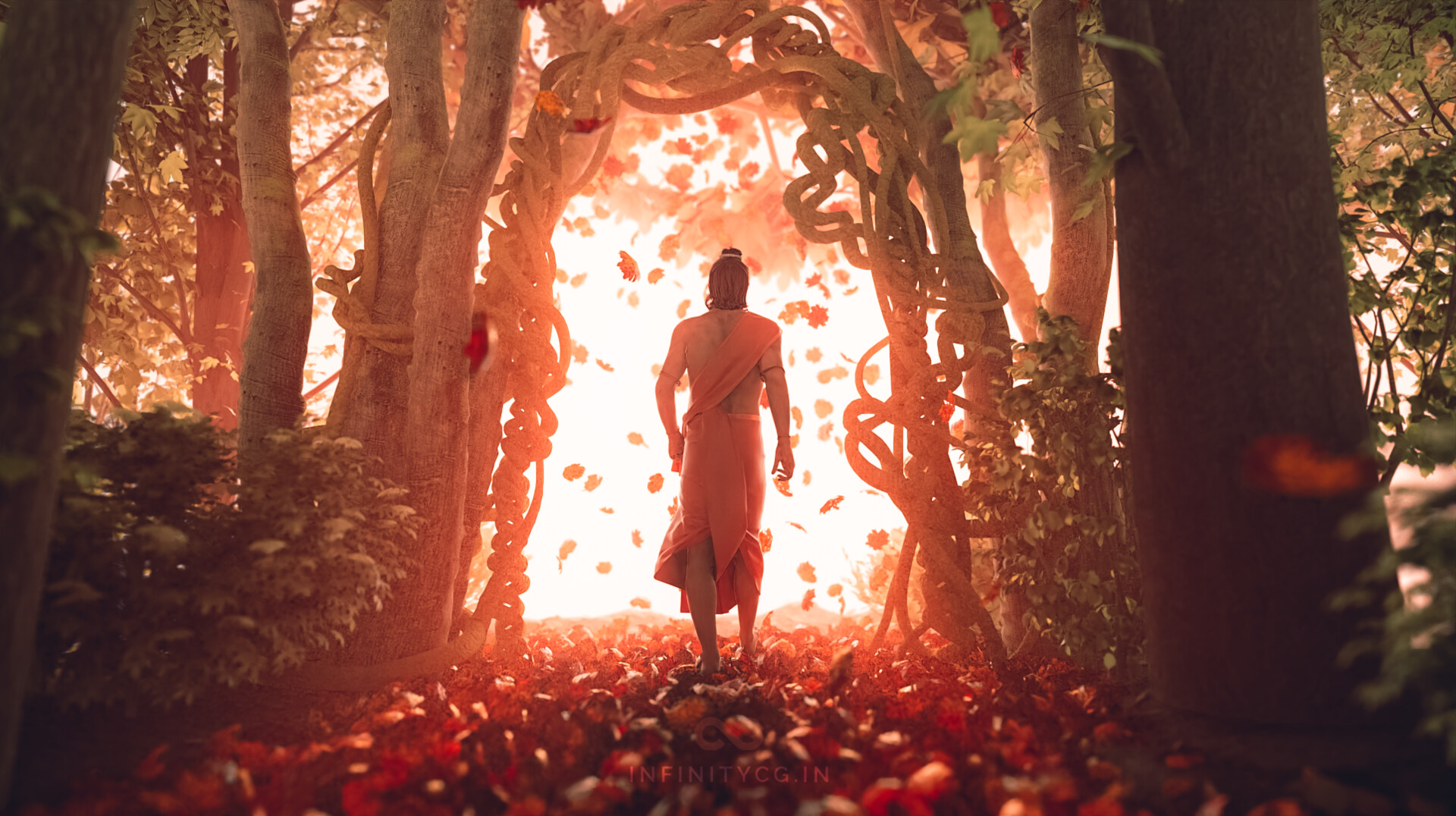 ArtStation - Happy Diwali |Lord Ram walking Animation