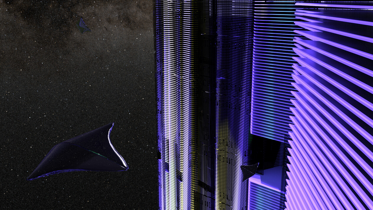 ArtStation - Entering intergalactic hub Midway Phasic City