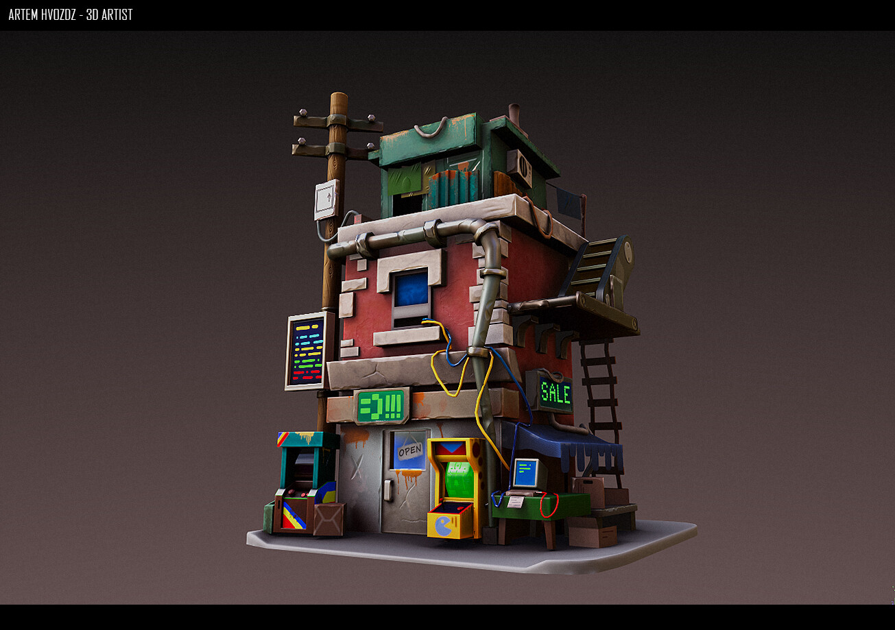 ArtStation - Cartoon House (TEST)
