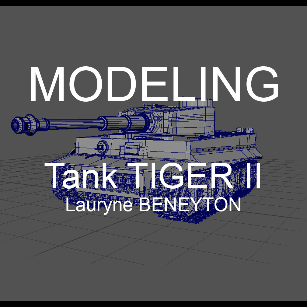 ArtStation - MODELING Tank TIGER II