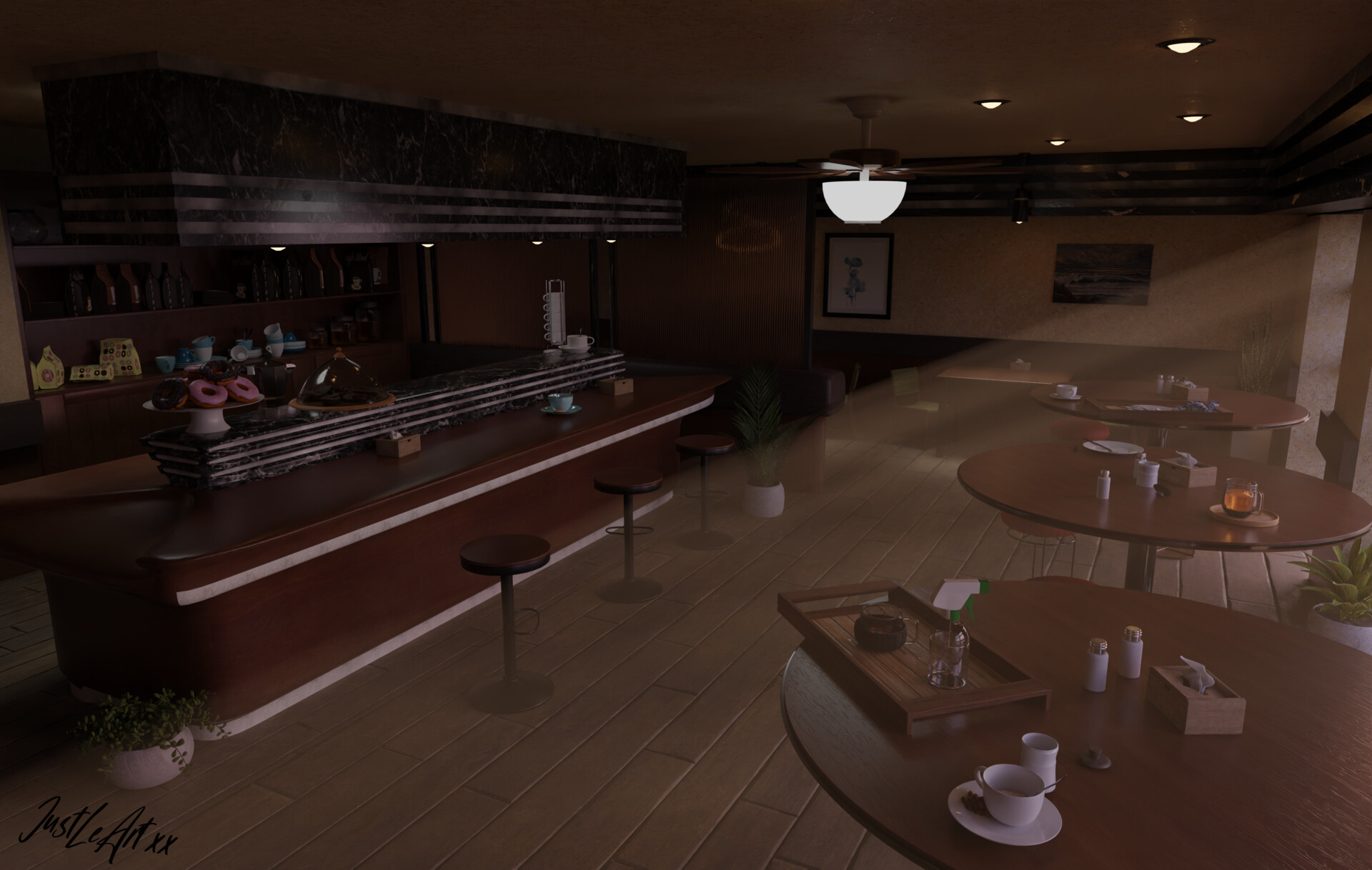 ArtStation - Anteiku café