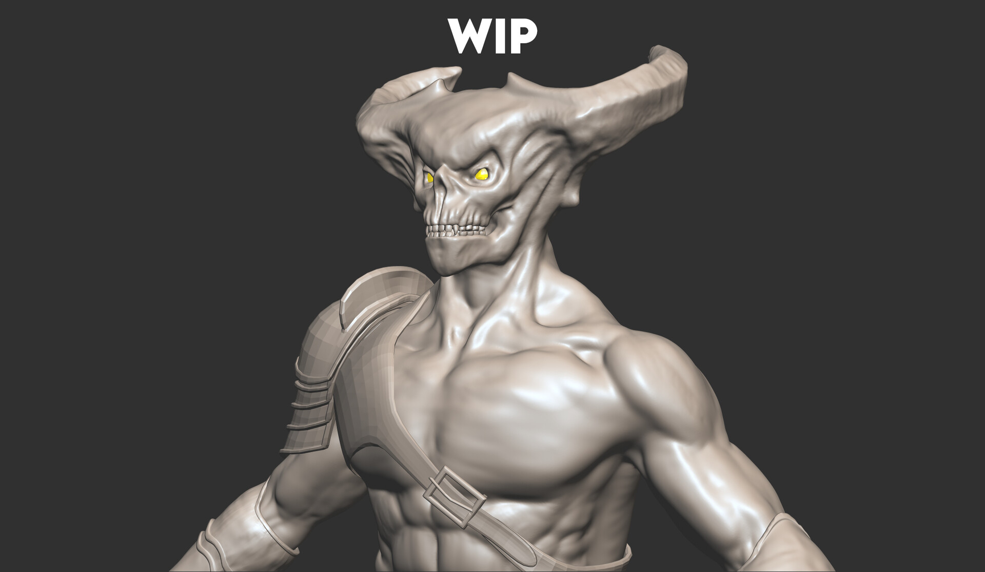 ArtStation - WIP - Demon character for animation