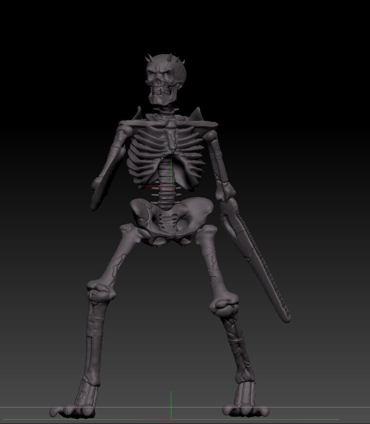 ArtStation - Skeleton Demon Miniature Made for 3D Printing/ Tabletop Game