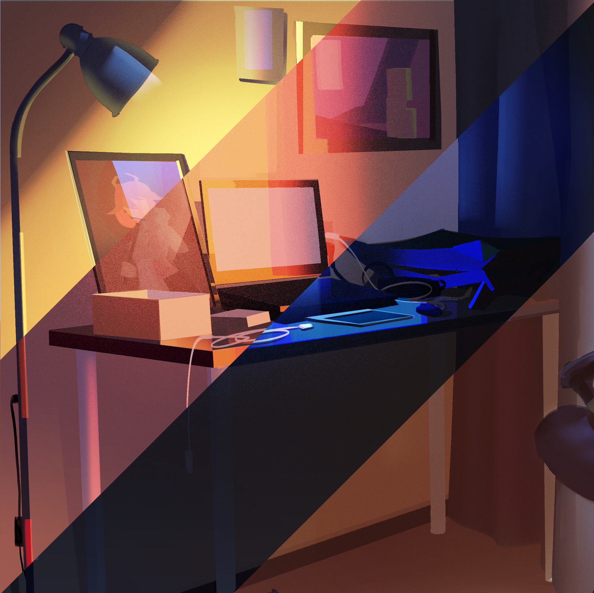 ArtStation - Light and color study